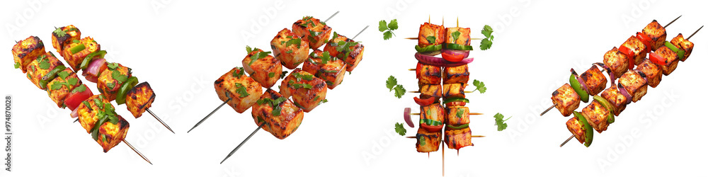 Paneer Tikka clipart collection, symbol, logos, icons isolated on ...