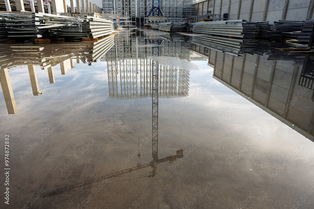 ASRS Clad rack structural framework of warehouse building skeleton ...