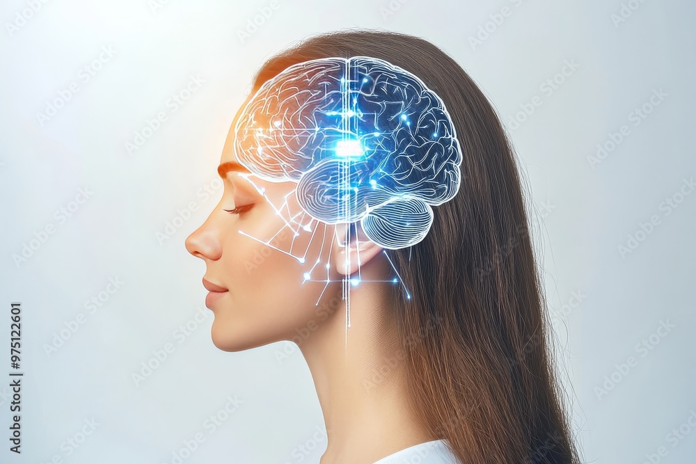 Neuroinformatics bio electronics cerebral mapping photonic signal and photonic circuit woman’s ...