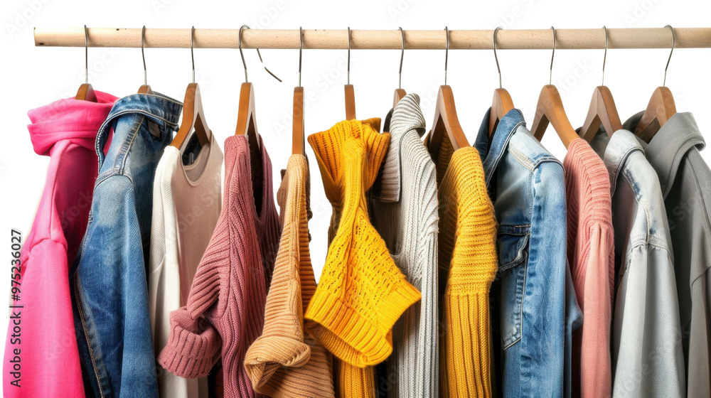 Woman wardrobe on hanger on transparent background Stock Photo | Adobe ...