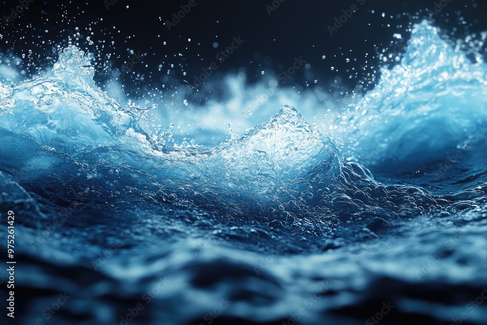 Foto de Stock High-Resolution PNG Water Splash Backgrounds: Sea, Ocean Spray, and Fluid Motion ...