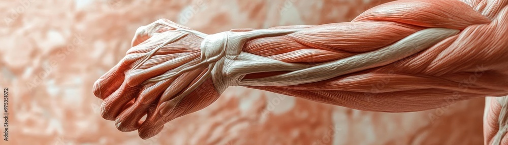 Detailed anatomical image showcasing the muscular structure of the ...