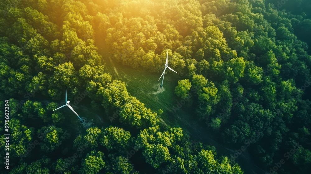 Sustainable technology for the environment, showcasing renewable energy ...