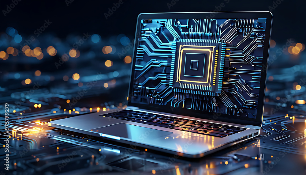 Futuristic integration of technology and connectivity. For Cover ...