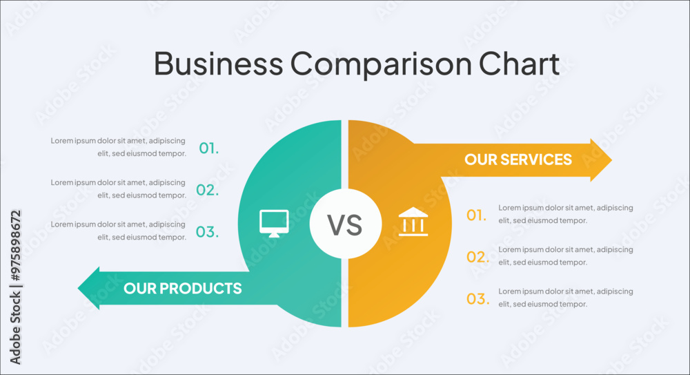 Editable Comparison Infographic Stock Vector | Adobe Stock