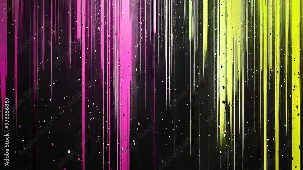 Modern background with VHS video error. Includes a digital glitch ...