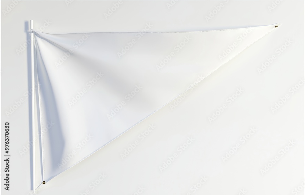 An illustration of a blank boat flag and yacht flag for design ...