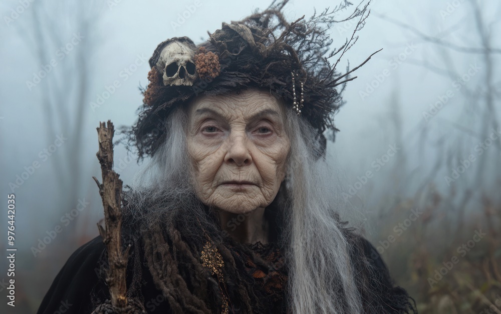 Mythical figures: Baba Yaga, infamous witch living in hut on chicken ...