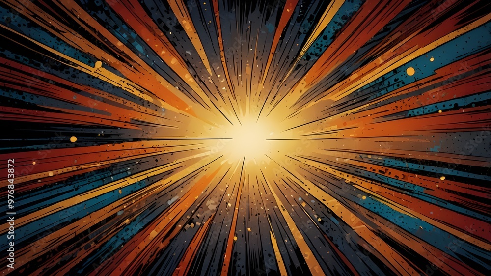 Dynamic Action: Graphic Novel Powerhouse Background,superhero comic ...