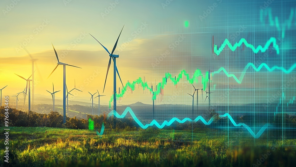 Conceptual image depicting the rise in energy prices, highlighting the ...