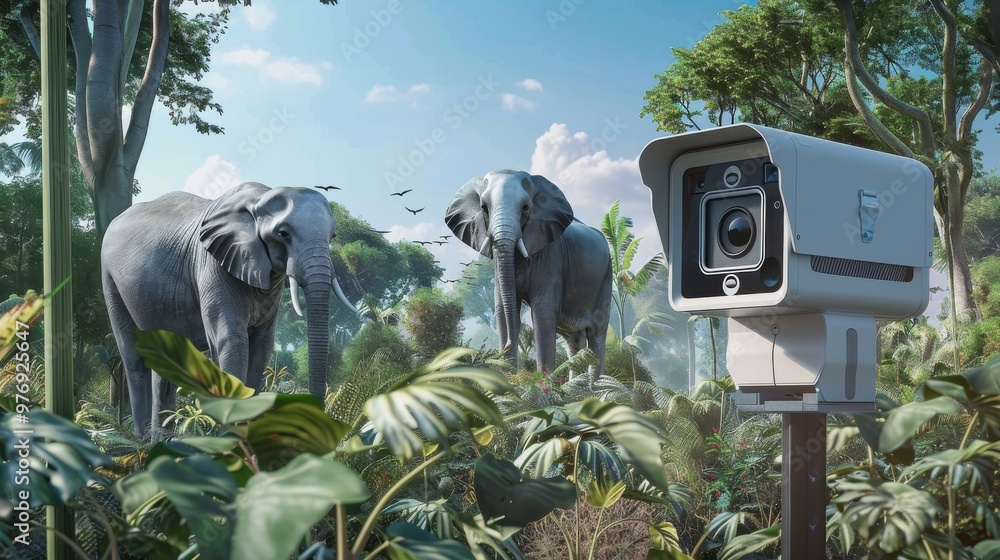 Wildlife cameras with AI recognition tracking endangered species in ...