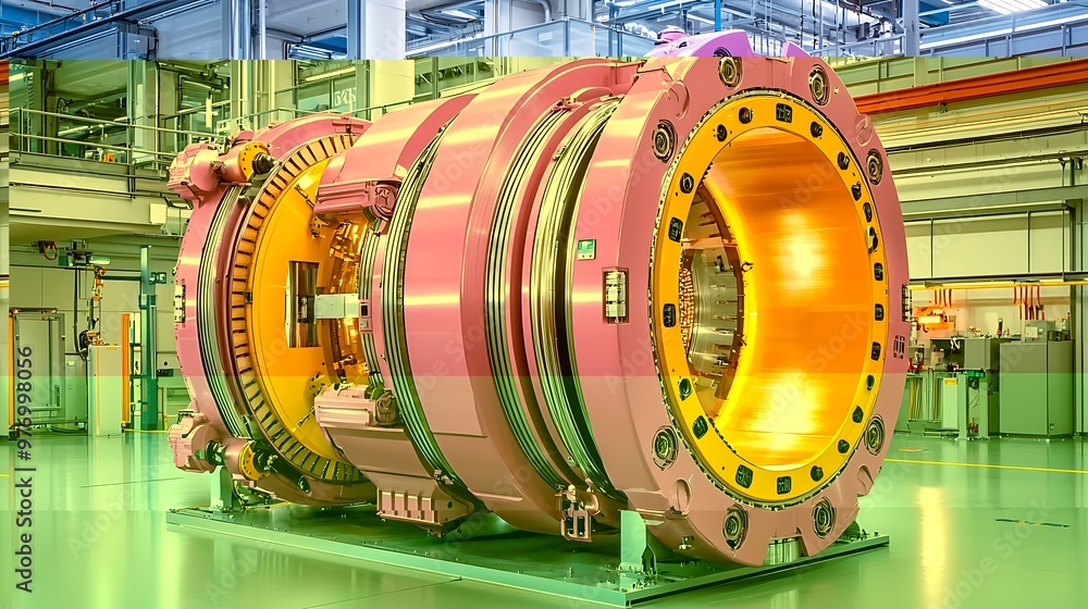 Exploring the Inner Workings of ITER Fusion Reactor: Cutaway View Revealing Advanced Plasma ...