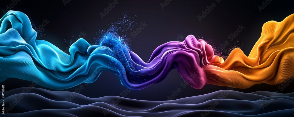 Visual depiction of the electromagnetic spectrum, high-quality, clipart ...