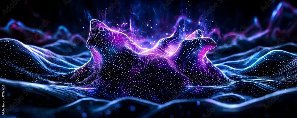 Visual depiction of the electromagnetic spectrum, realistic, visible ...