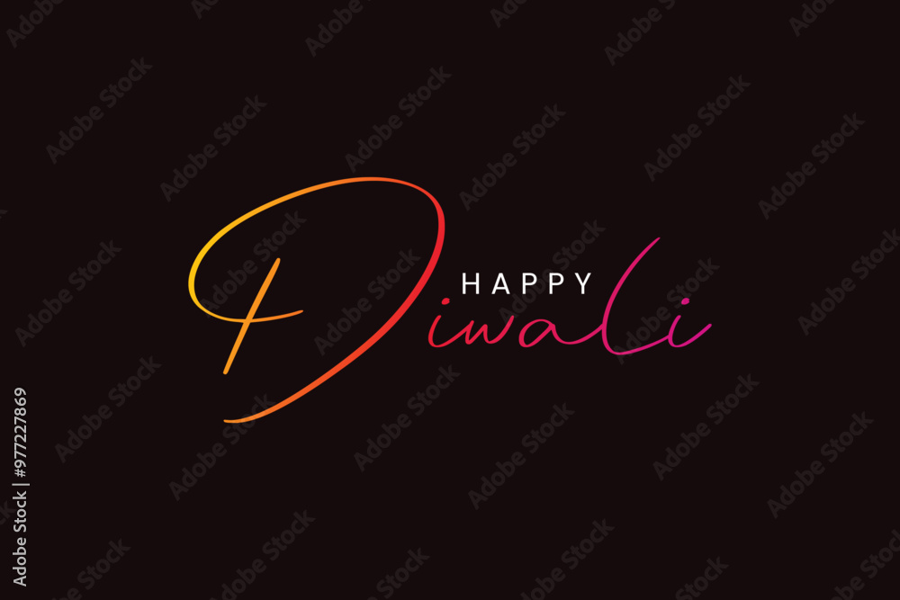 Happy Diwali text vector art, Happy Diwali text design, Happy Diwali ...
