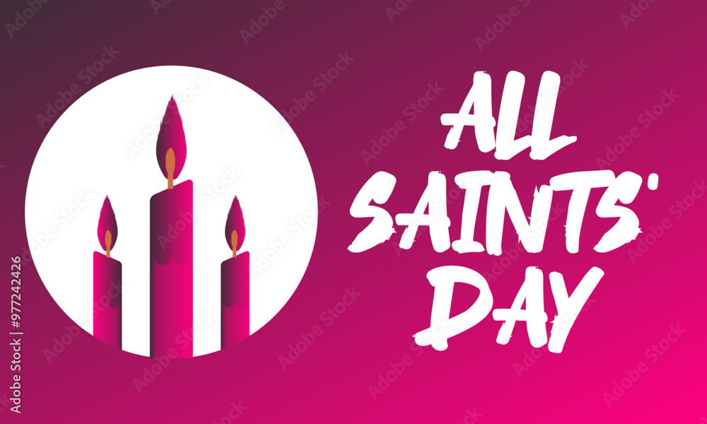 All Saints Day. November 1. Holiday concept template with text ...