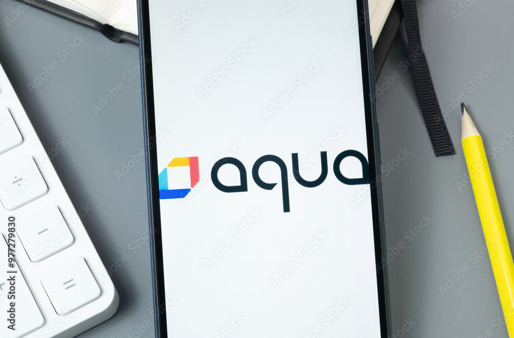 New York, USA - 30 August 2024: Aqua Security Logo on Phone Screen ...