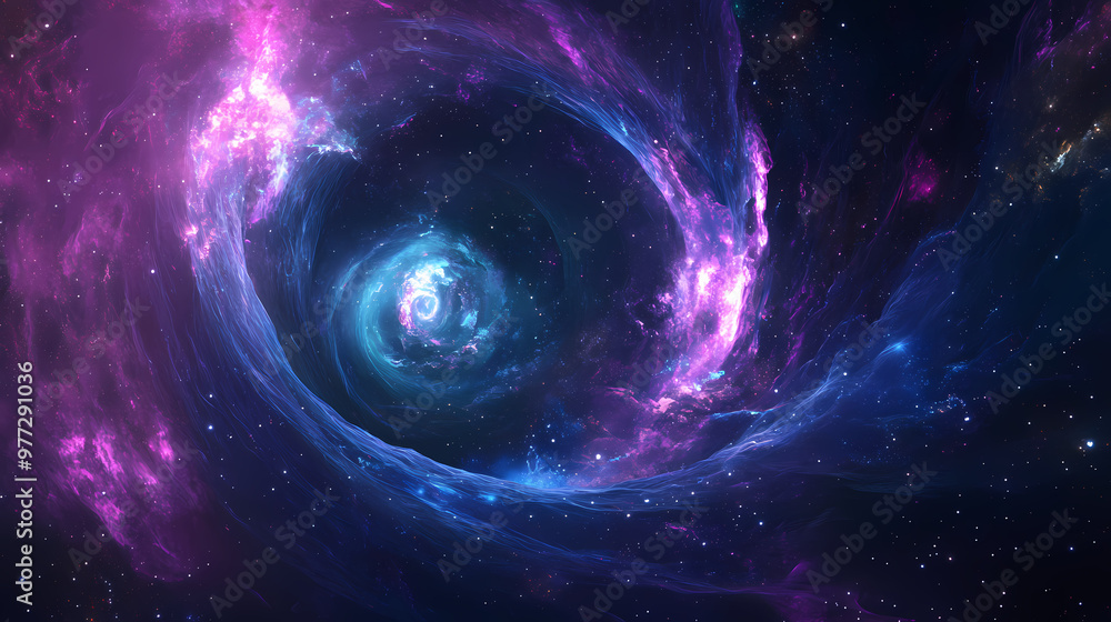 wallpaper, perspective metaverse cosmo space , galaxy, nebula paradox ...