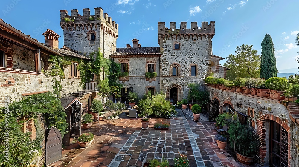 Restored medieval castle with modern interior: A grand medieval castle ...