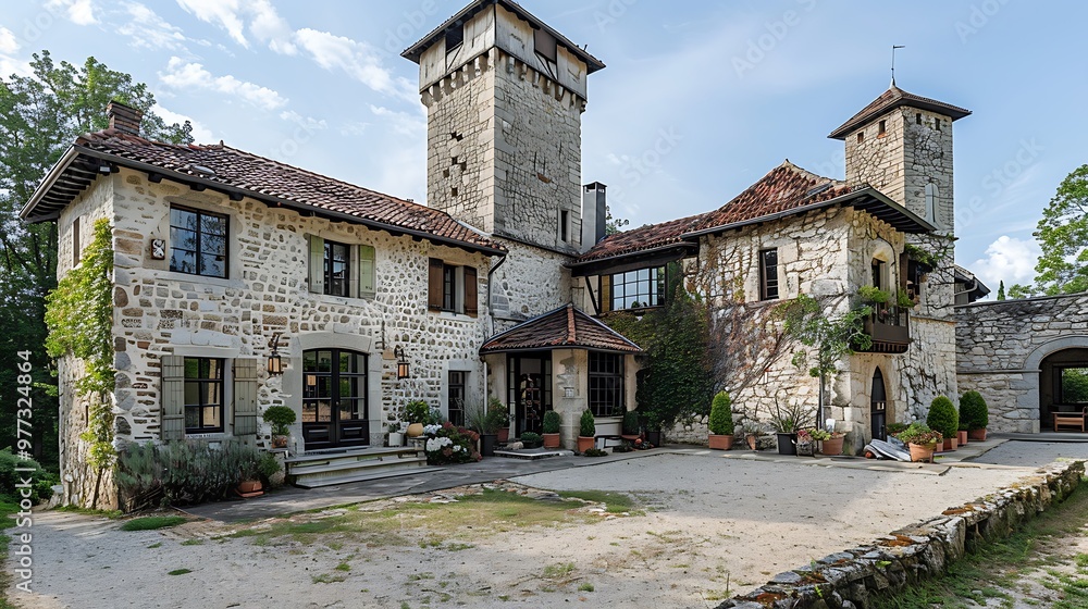 Restored medieval castle with modern interior: A grand medieval castle ...