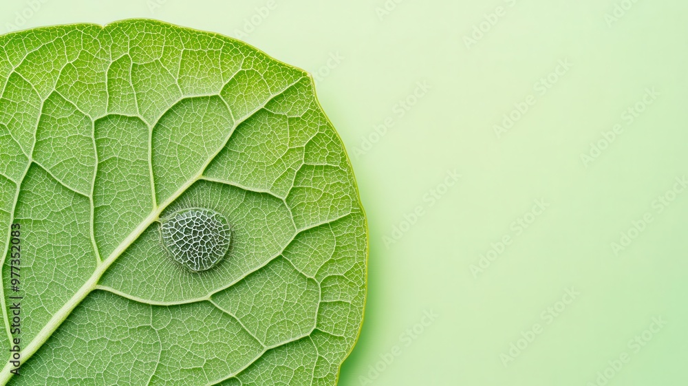 Detailed view of a plant's stomata on the leaf surface, gas exchange ...