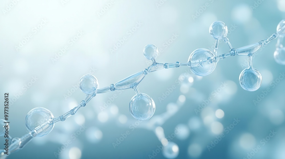 Visualization of osmosis, water molecules moving through a ...