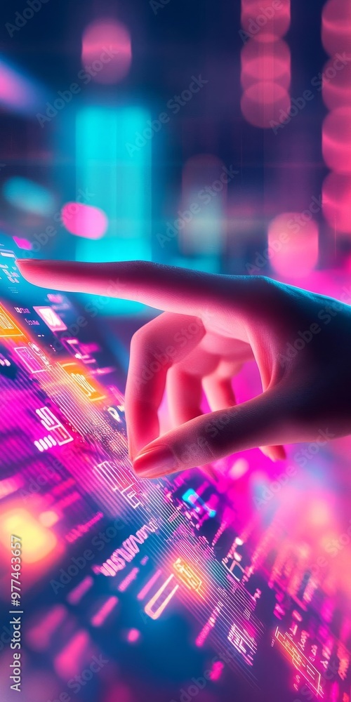 Remote usability testing tool, holographic real-time feedback, glowing ...