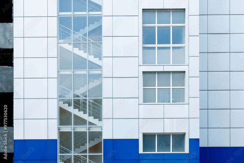 factory office building silver metallic architecture frame pattern ...