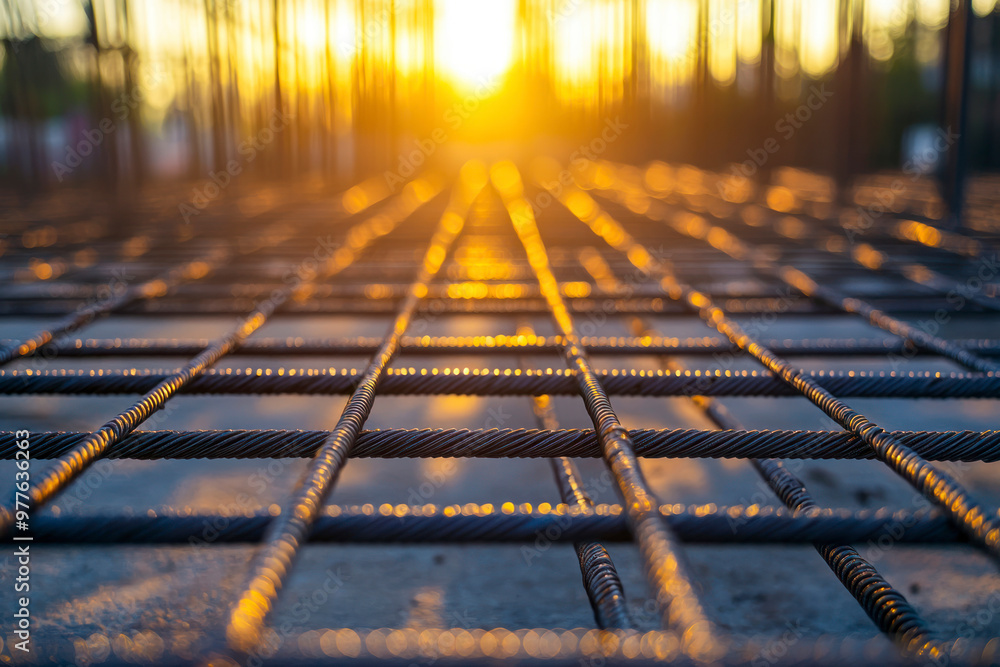 BRC welded wire mesh or BRC Fabric used as part of the main structural ...