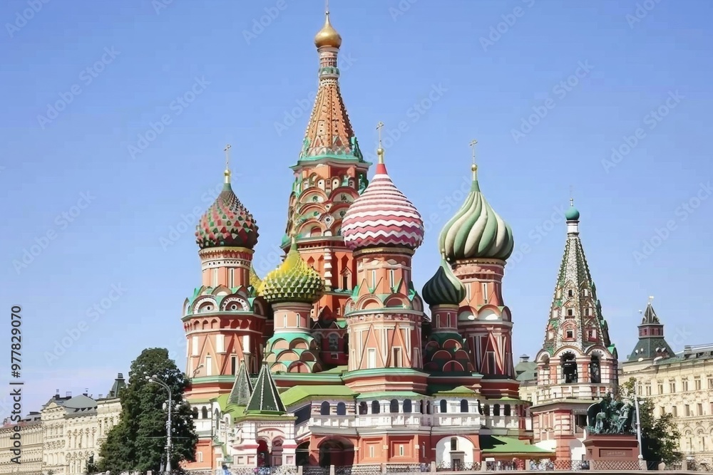 The Red Square and St. Basil's Cathedral capture Moscow's historical ...