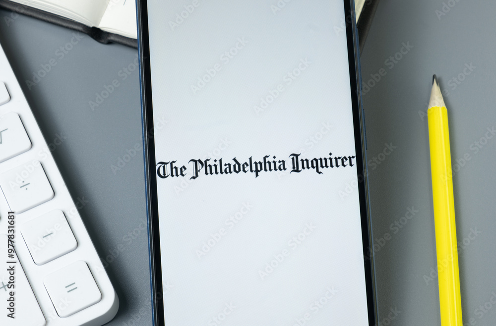 New York, USA - 30 August 2024: The Philadelphia Inquirer Logo on Phone ...