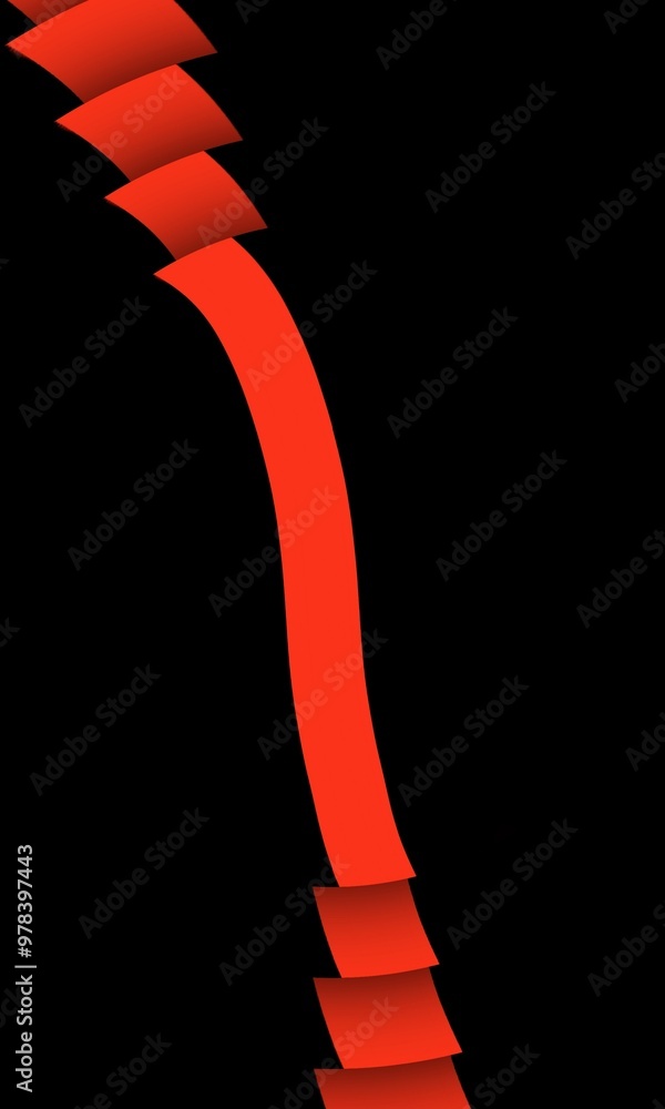 abstract background features a bold red curved shape against a black ...