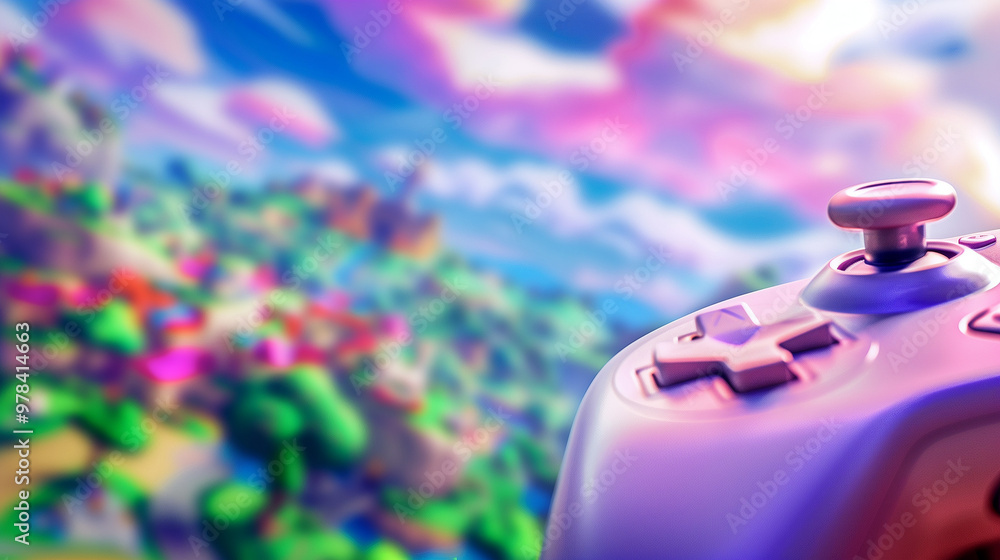 Epic Fortnite Battlefield View with Controller as Centerpiece ...