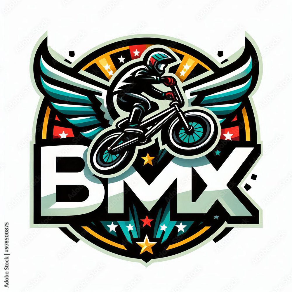 logo BMX club, vector, editing Stock Illustration | Adobe Stock