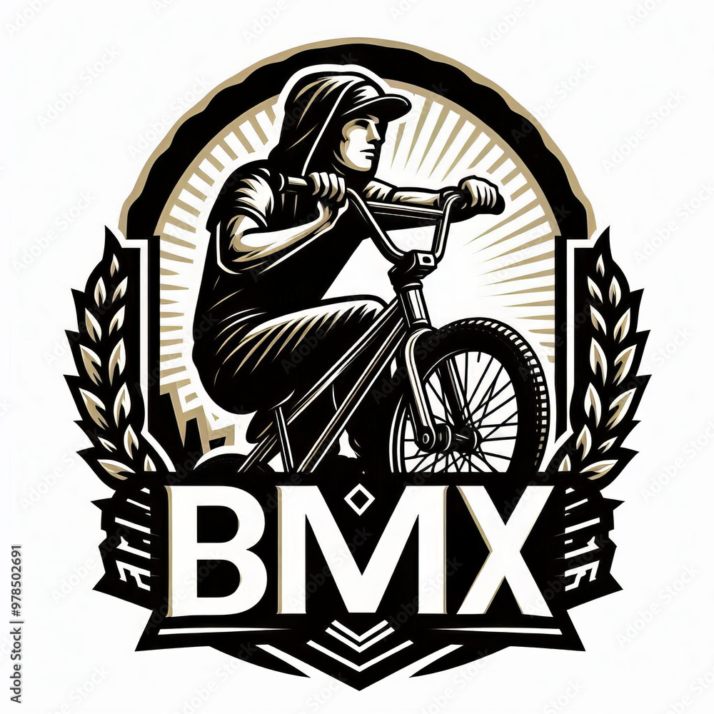 logo BMX club, vector, editing Stock Illustration | Adobe Stock