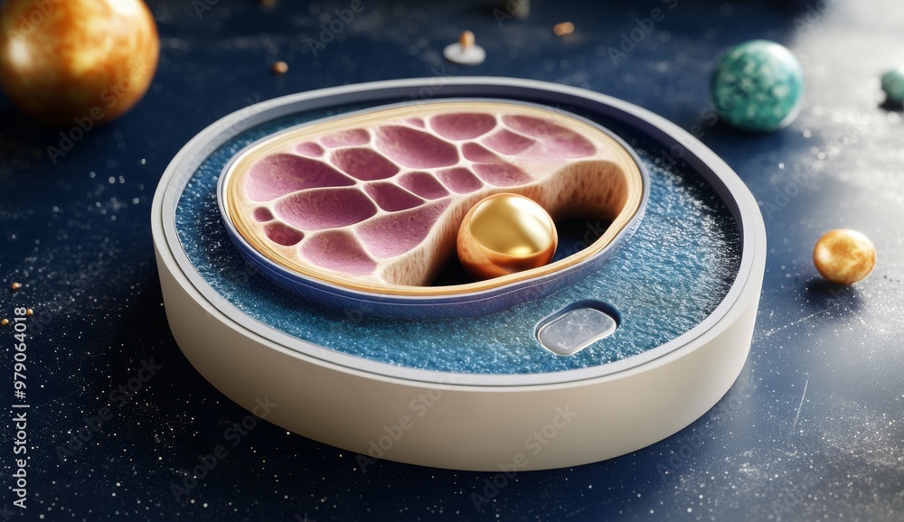 Ilustración de Stock 3D cell anatomy of the human cell: nucleus ... Ilustración de Stock 3D cell anatomy of the human cell: nucleus ...