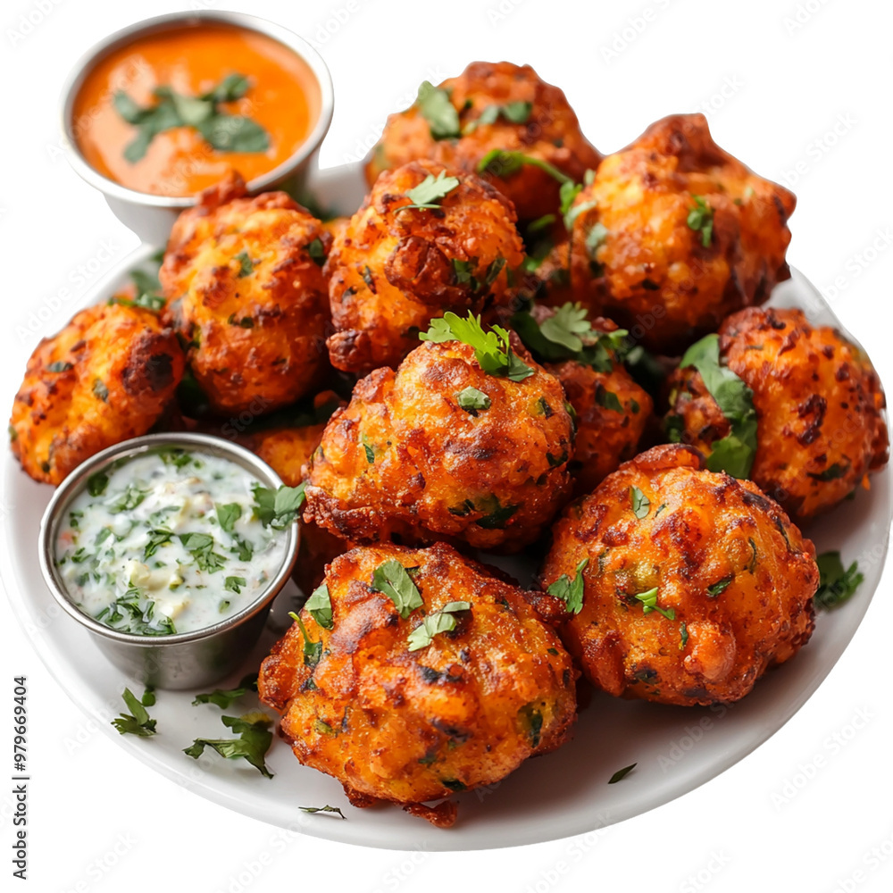 Pakora isolated on transparent background.png Stock Photo | Adobe Stock