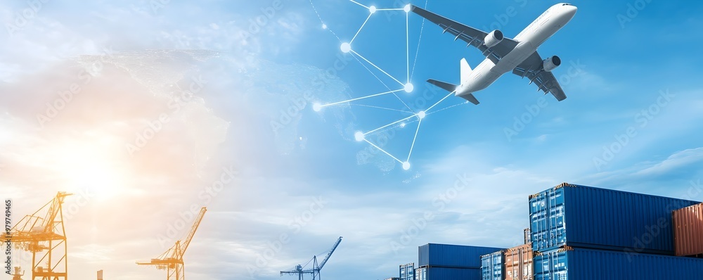 Global Transport Networks Diagram - Visualizing Air Sea Logistics and ...