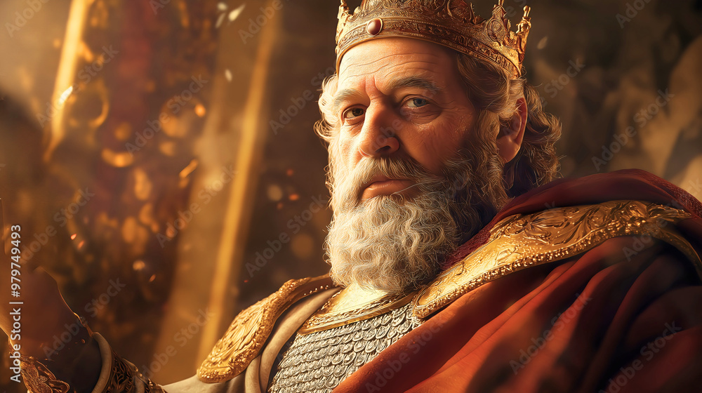 King David, a biblical figure known for his military strength and ...