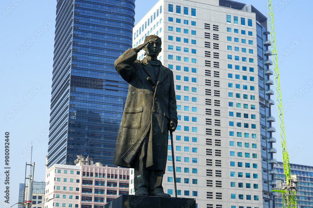 The General Sudirman statue is one of the statues in the Dukuh Atas ...