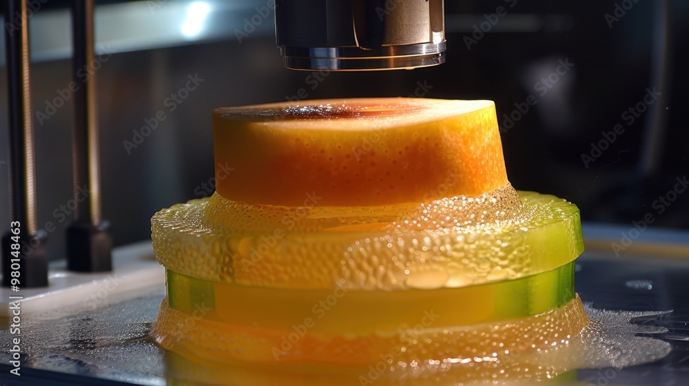 3D Food Printing: Produces customized food items by layering ...