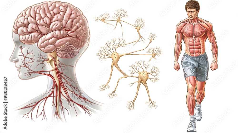 58. Detailed diagram of the neural pathways involved in controlling ...