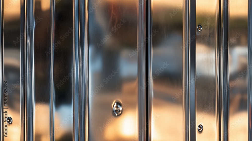 Reflective metal panel texture for modern industrial design projects ...