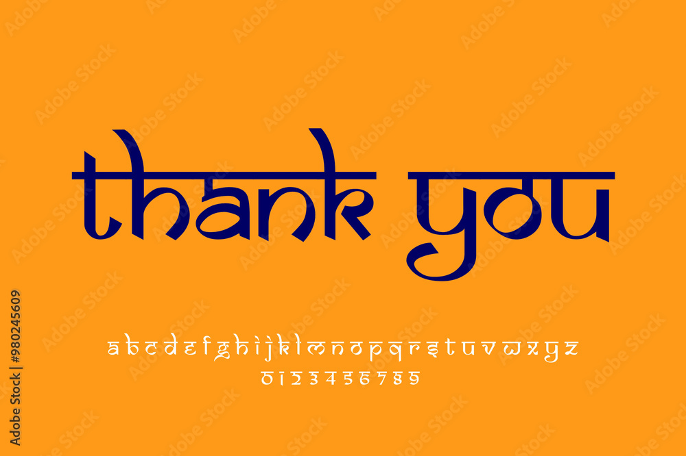 Thank You handwritten inscription. Set Hand drawn lettering. Thank You ...