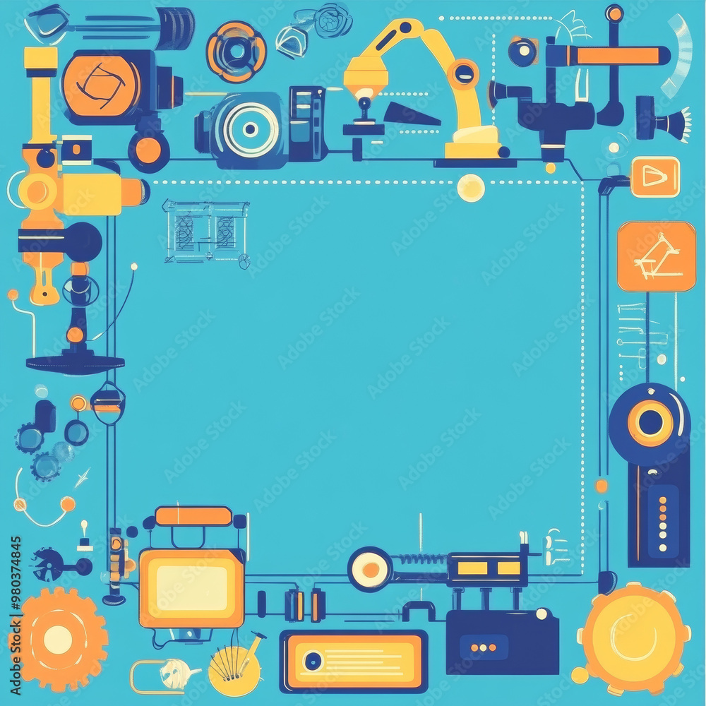 Frame or border design for youth tech education: includes STEM career ...