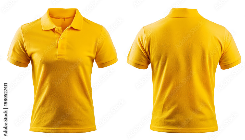 Yellow Polo - Shirt Mockup for Product Design - T-shirt Template for ...