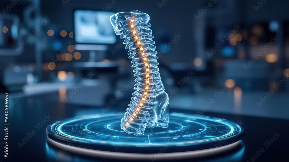 Holographic spinal structure, real-time herniated disc detection ...