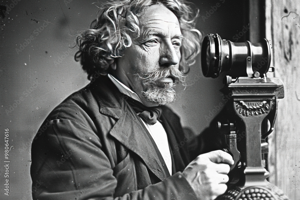 Daguerre Louis Jacques Mande French photographer, inventor of the ...