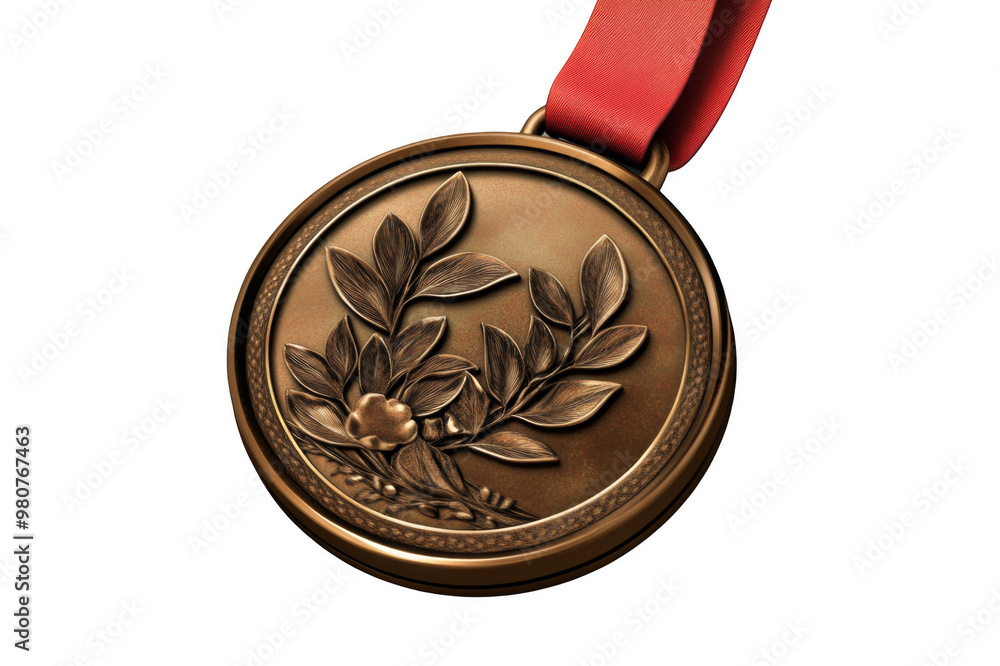 Sports bronze medal on transparent background Stock Illustration ...