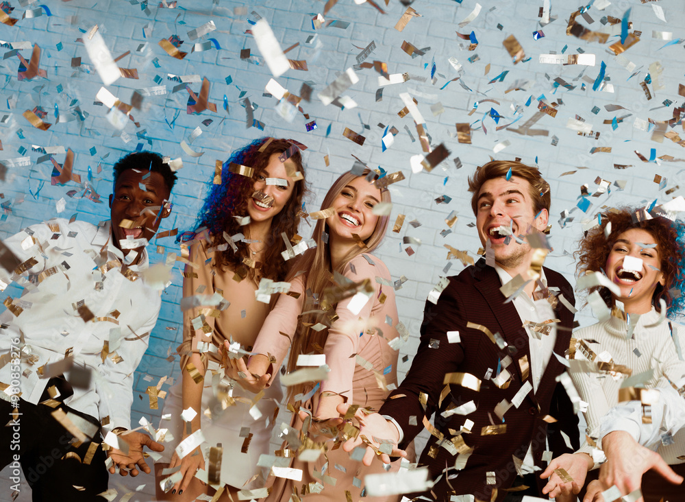 Party People. Happy Friends Having Fun Partying Enjoying Falling ...